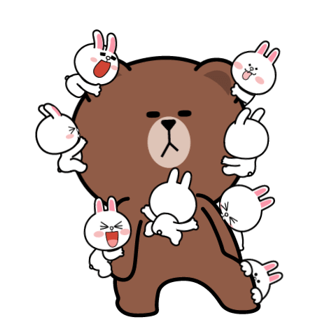 สติกเกอร์ไลน์ บราวน์เเละโคนี่ : เลิฟ คอลเลคชั่น 5 | line2me.in.th