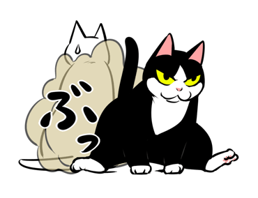 A little fat cat anime 9 | Yabe-LINE貼圖代購 | 台灣No.1，最便宜高效率的代購網